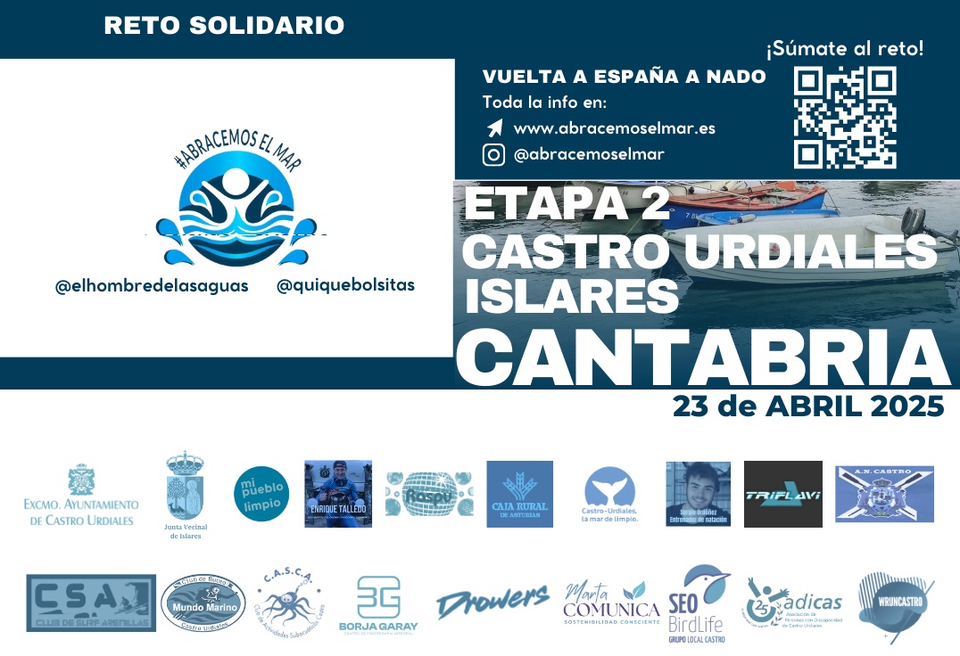El 23 de abril llega a Castro Urdiales el reto "Abracemos el Mar"