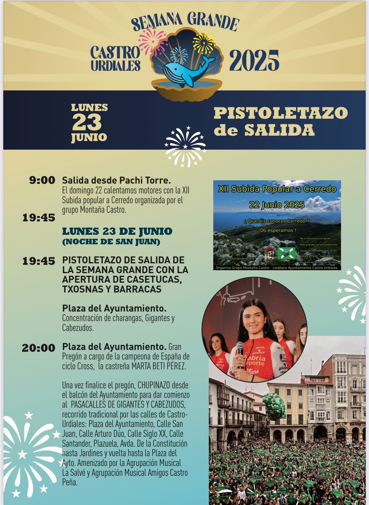 Programa de fiestas de la Semana Grande 2025 de Castro Urdiales