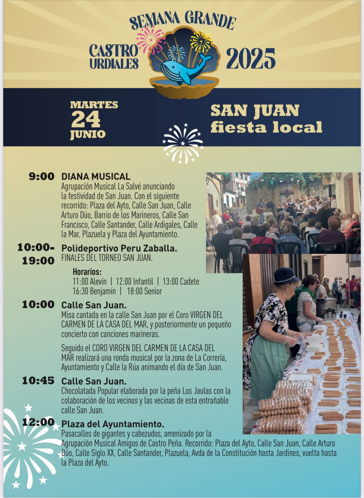 Programa de fiestas de la Semana Grande 2025 de Castro Urdiales