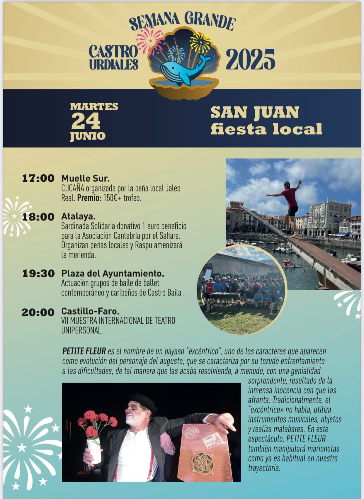 Programa de fiestas de la Semana Grande 2025 de Castro Urdiales