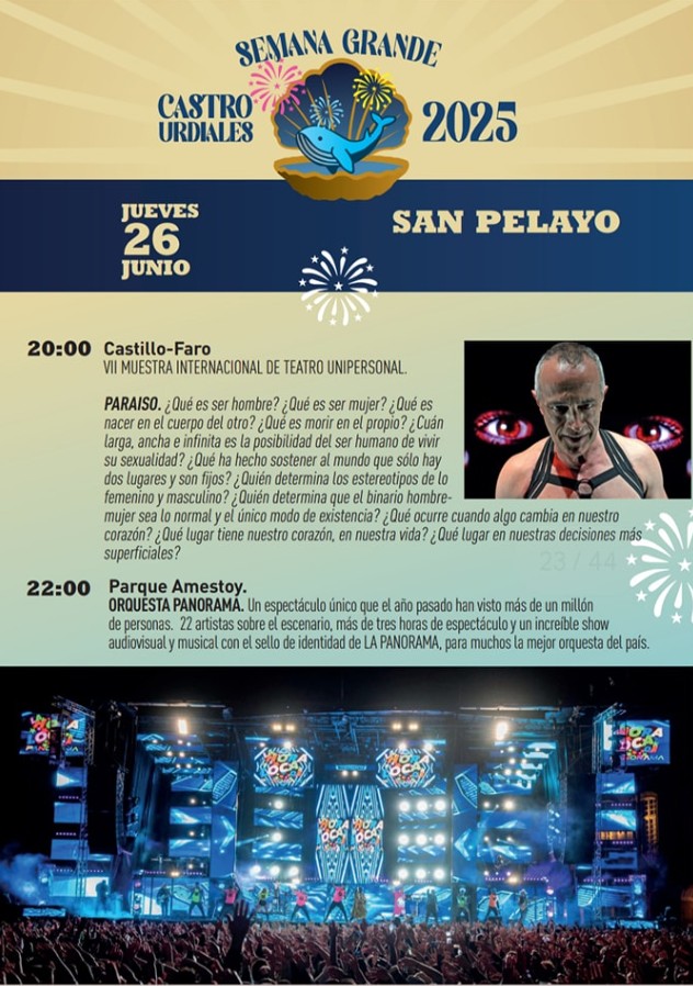 Programa de fiestas de la Semana Grande 2025 de Castro Urdiales